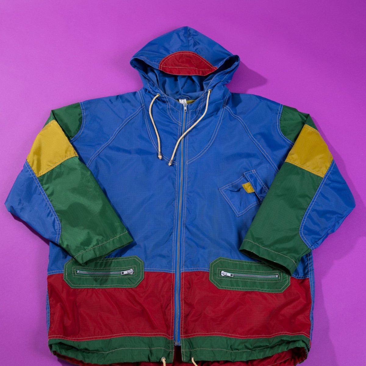 Vintage 80/90s Color Block Windbreaker – Retro Candy World