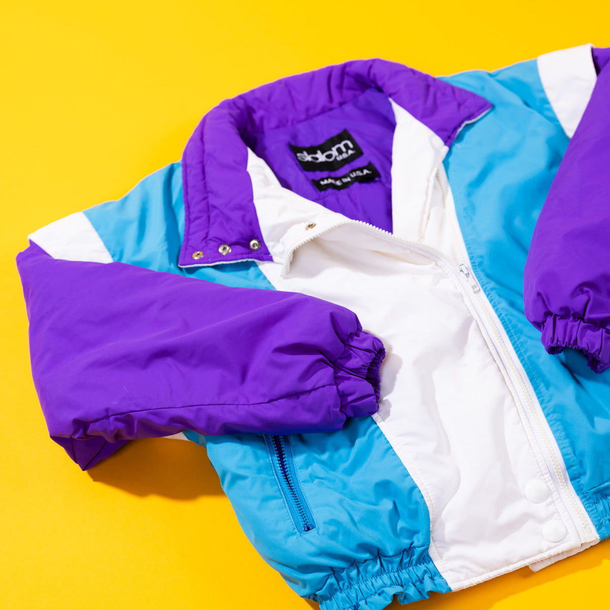 Vintage 80s Slalom Puffer Jacket – Retro Candy World