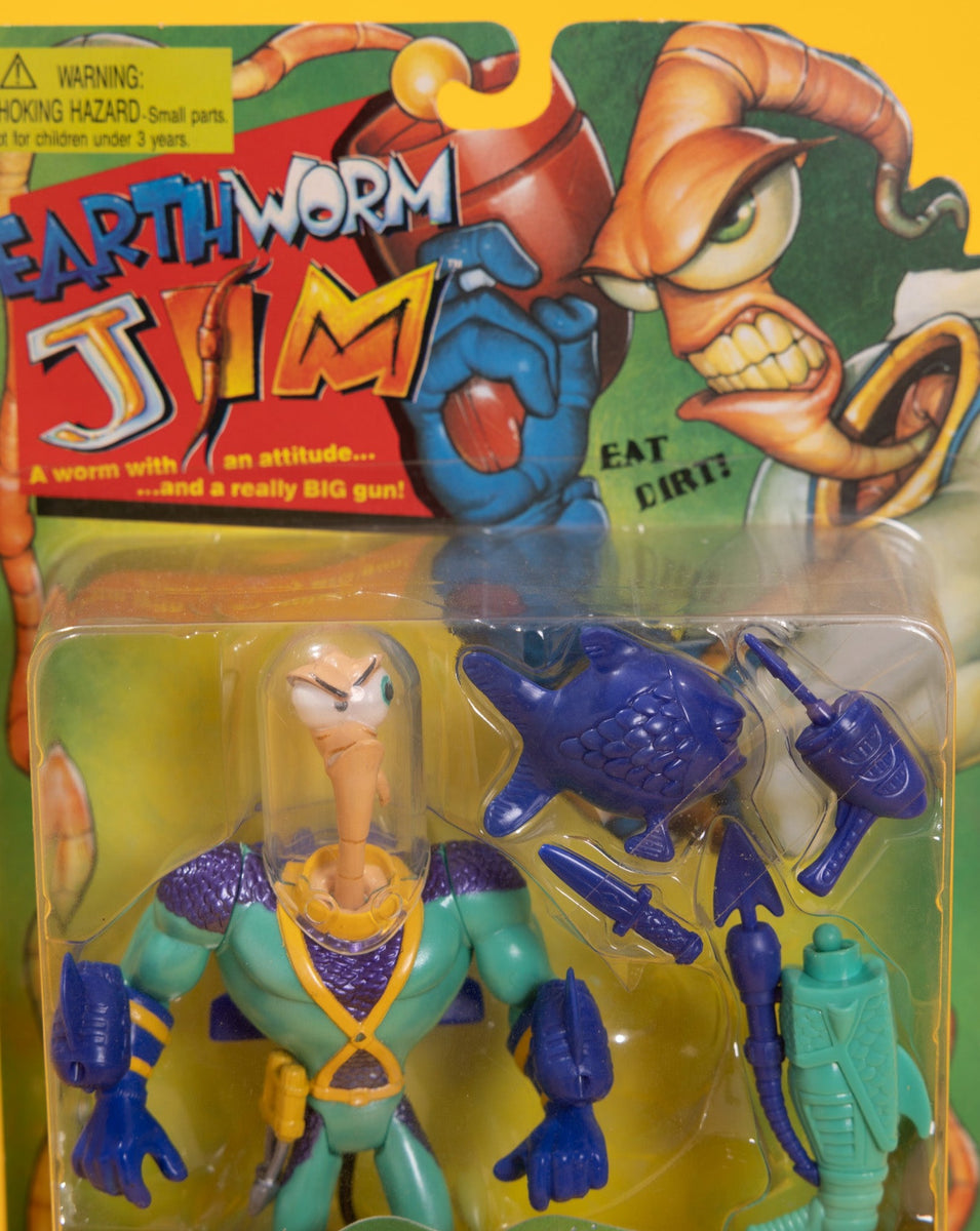 Vintage 1994 Earthworm Jim Deep Sea Mission Suit Figure – Retro Candy World